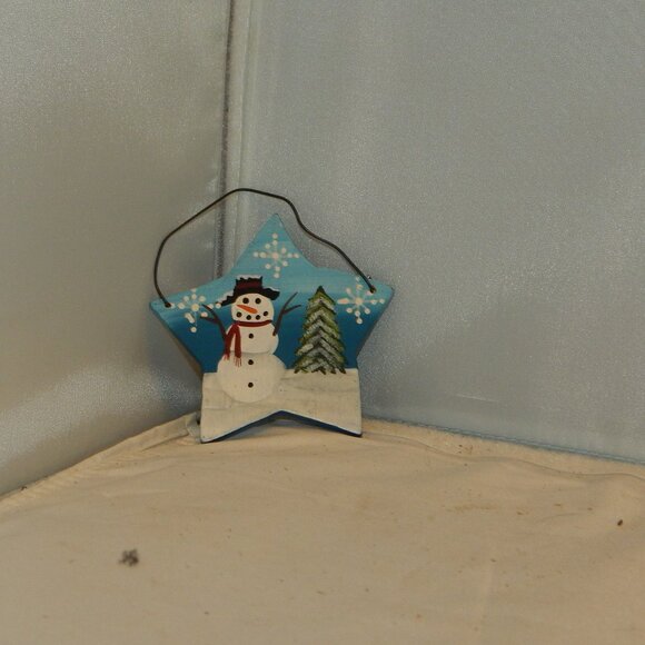 Holiday | 412 Ornamentssnowman Star Ornament | Poshmark